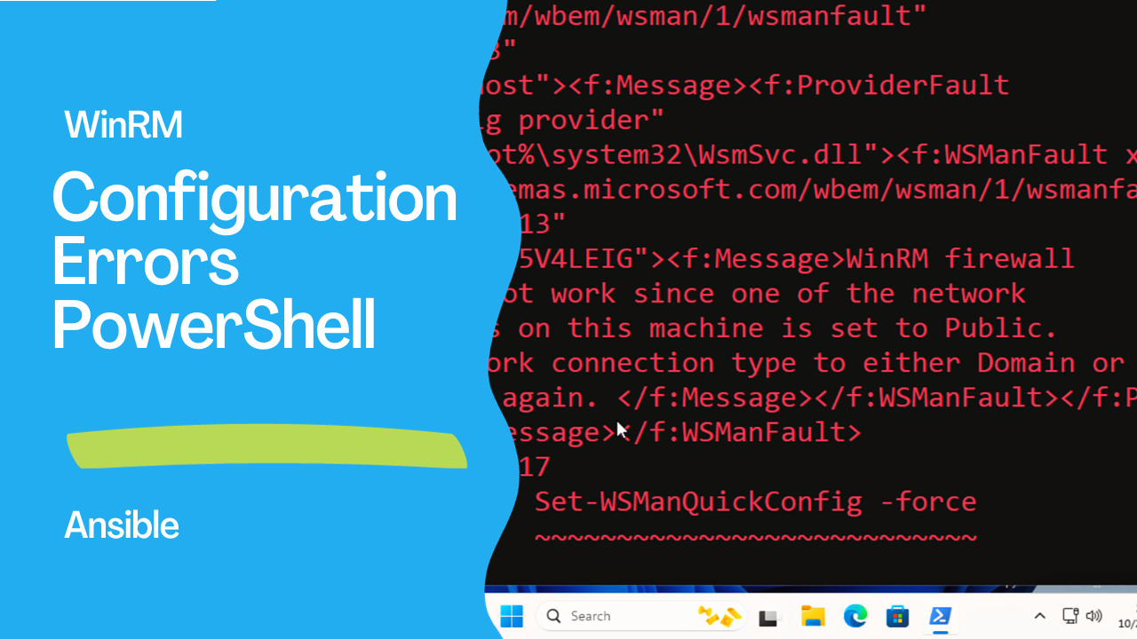 How to Solve WinRM Configuration Errors in PowerShell How to Solve WinRM Configuration Errors in PowerShell